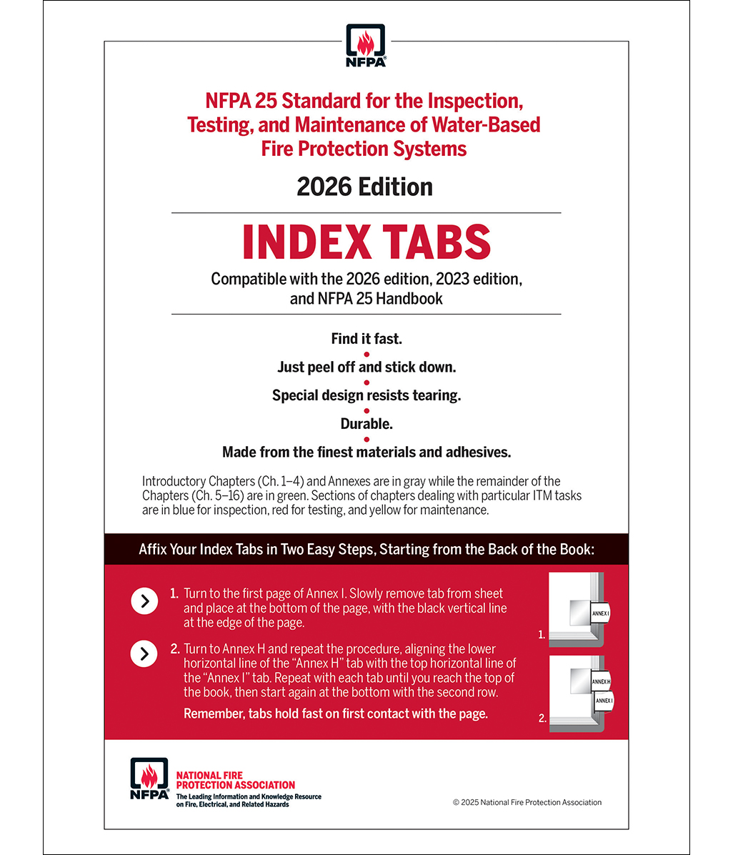 NFPA 25, Standard for the Inspection, Testing, and Maintenance of Water ...