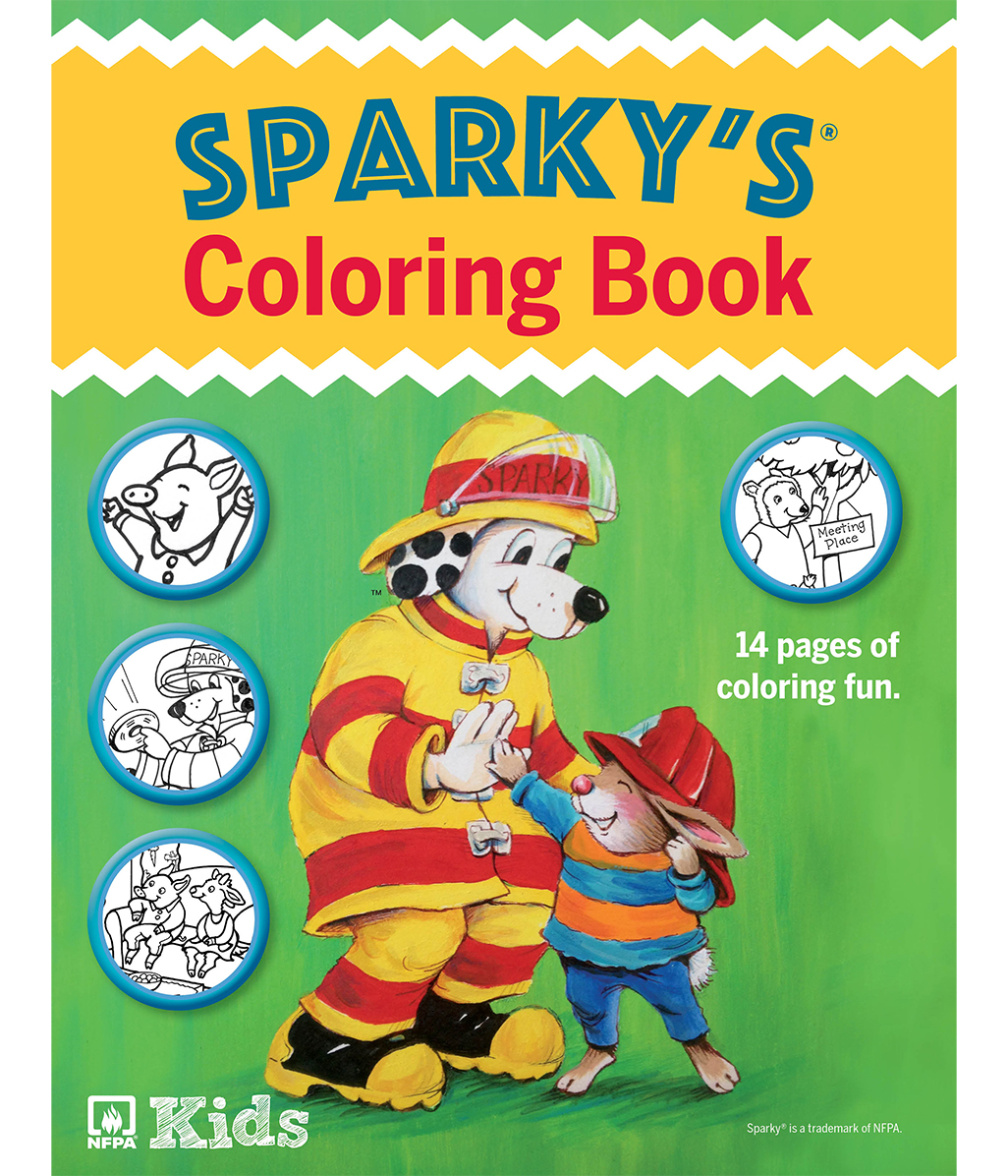 sparky coloring page