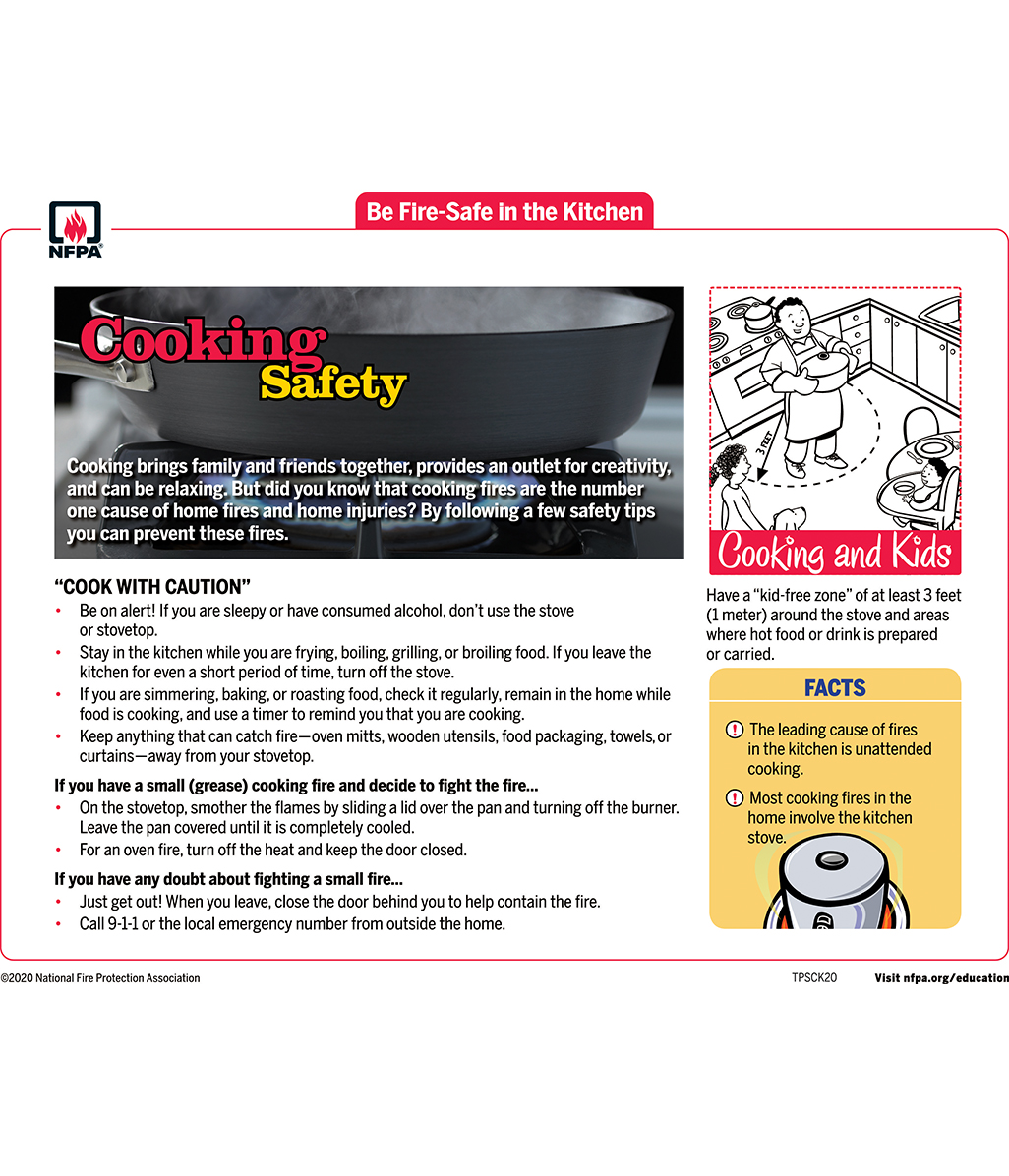 Purchase Cooking Fire Safety Brochures